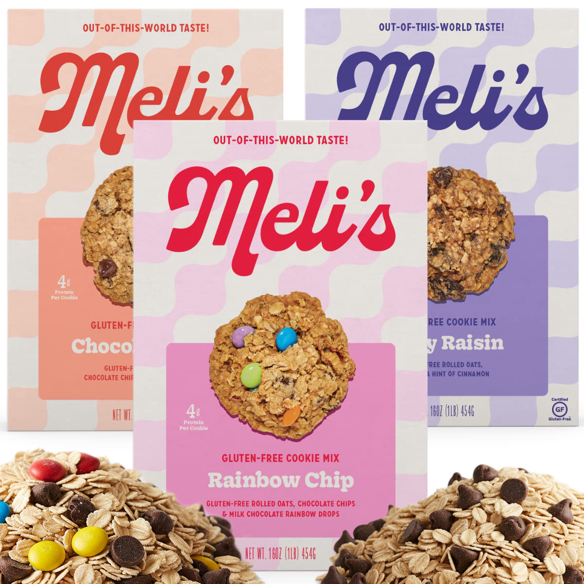 Variety Pack – OG Monster, Chocolate Chip & Rainbow Chip Cookies – Meli ...